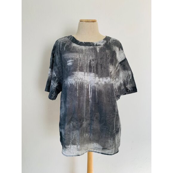 Jarbo | Tops | Jarbo Collection Oversized Abstract Print Tee Sz | Poshmark
